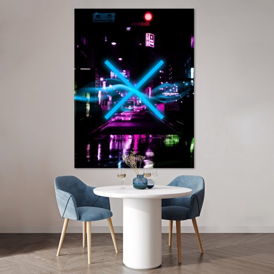 Game Poster - Game - Neon - Gaming - Abstract - 120x160 cm | bol