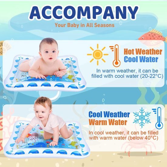 Waterspeelmat - Baby - Watermat - Speelkleed - Kraamcadeau - Speelmat ...