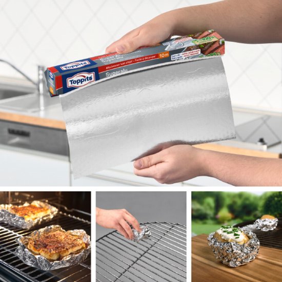 20x Toppits Super Aluminiumfolie 10 meter | bol