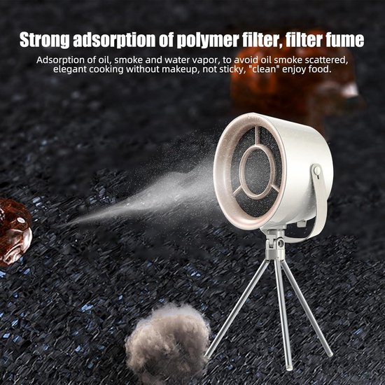 Mini-afzuigkap - 2-delige tafelkap - mobiele afzuigkap - actief ...