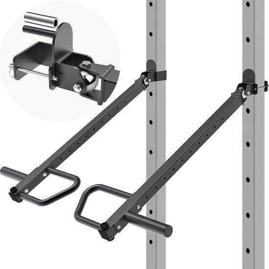 JGS® - Power Rack Multi-grip Dip Bar Attachment, Kracht- en ...