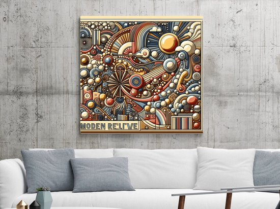 Modern relief schilderij | Reflecterend op het heden: een eigentijds ...