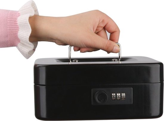 Cash Box met Combinatieslot en Geldvak - Veiligheid Doos met ...