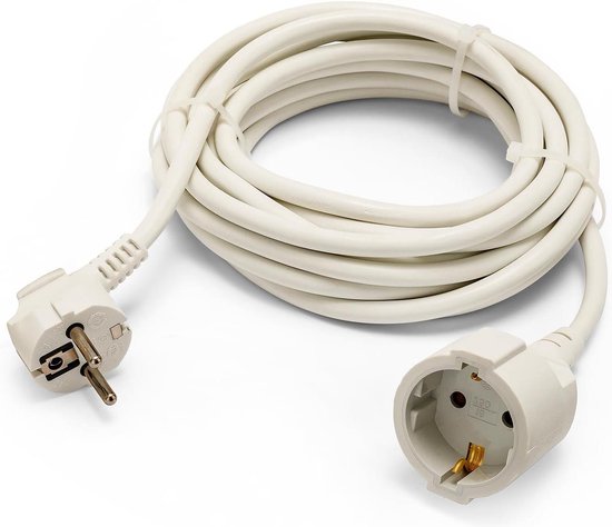 Verlengsnoer 5 meter 16A H05VV-F3G1.5MM2 GS - Schuko standaard met kinderbeveiliging | bol