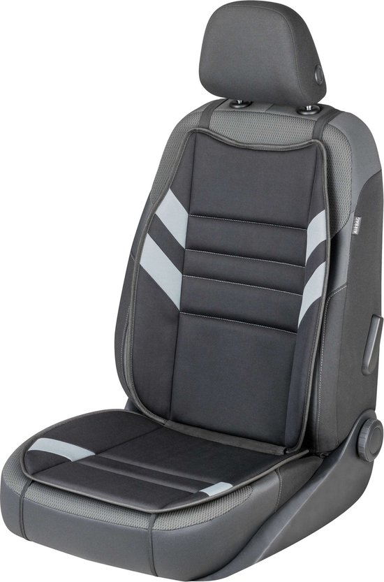CarComfort Autostoelhoes Britt zwart/grijs, 1 stuk | bol