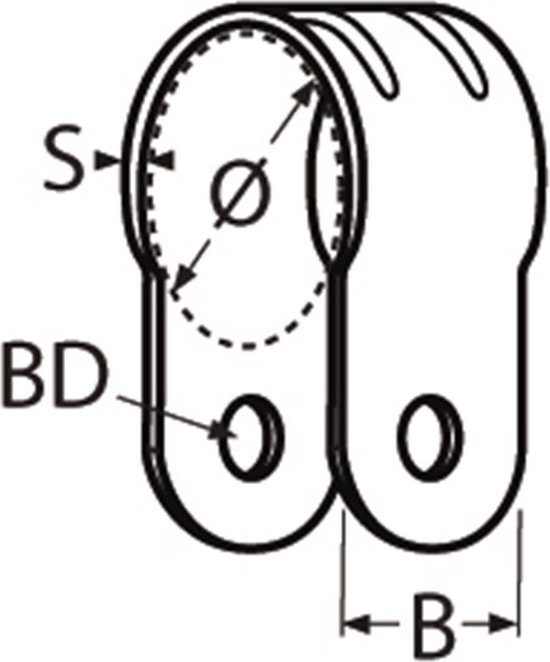 Buisklem hele cirkel, 25mm RVS-304 (A2) | bol