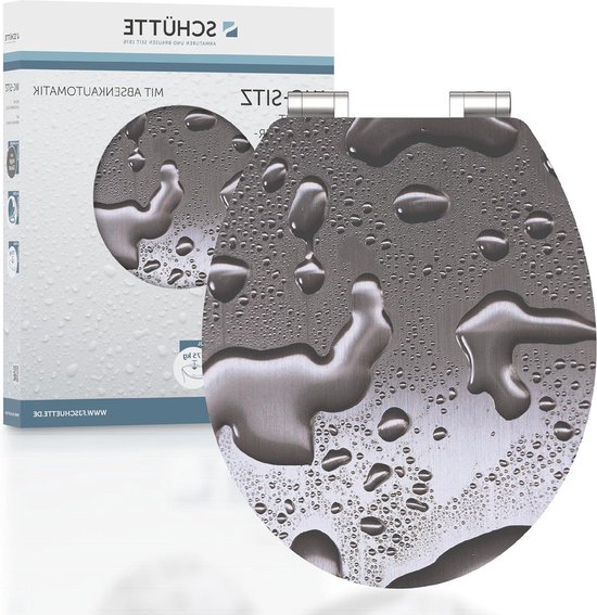 Hoogglanzende WC-bril Grijs met Softclosemechanisme - Maximale ...