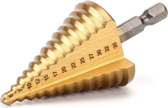 Koolstofstalen Trapboor 5-35mm - Gatenzaag voor Metaal, Hout, Kunststof ...