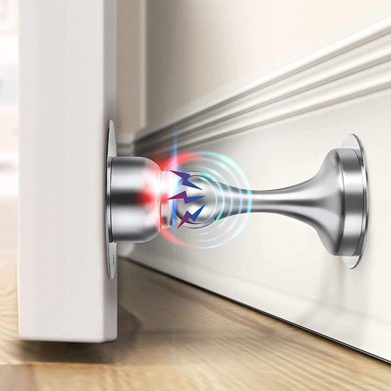 Magnetische deurstop voor vloerplinten - deurstopper voor vloerdeur ...