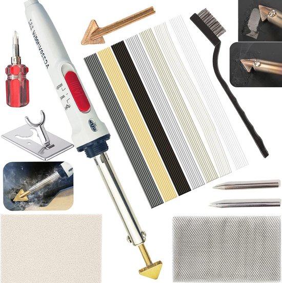 Kunststof reparatie set - 100 W 2-in-1 reparatieset voor auto's bumpers ...