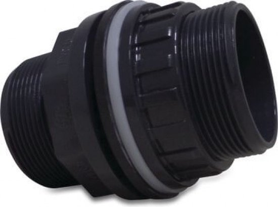 Doorvoer PVC-U 32 mm x 1 1/4" x 1 1/4" lijmmof x buitendraad x ...