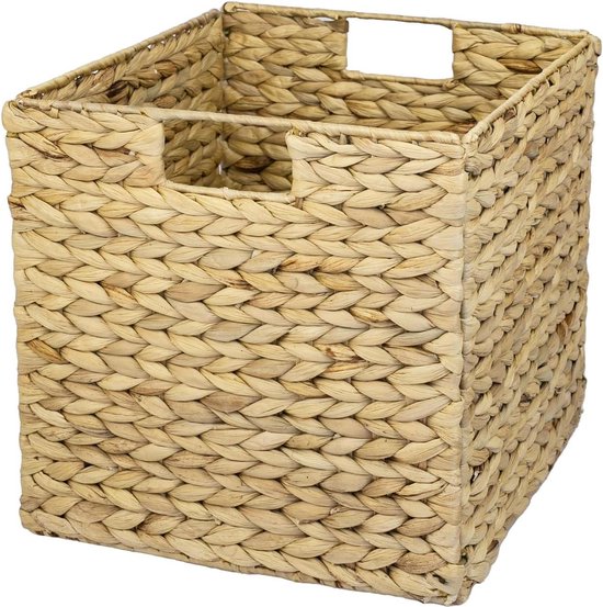 Opbergmand van waterhyacint en zeegras voor Kallax 32 x 345 x 32 cm - natuurlijke... | bol