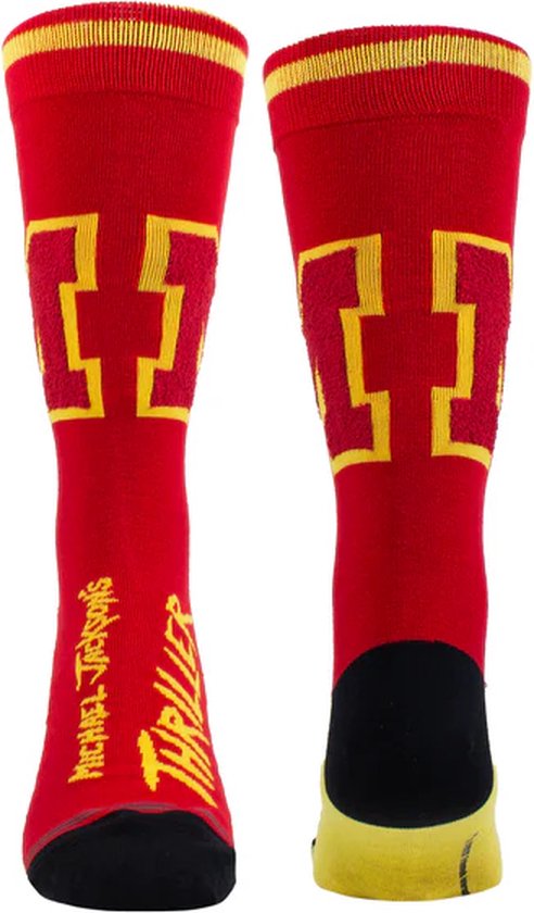 Michael Jackson Thriller Texturised Boucle Varsity \'M\' Crew Socks ...