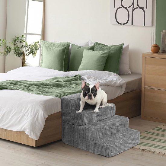 Multifunctionele Hondentrap - 4-Staps Traagschuim Huisdiertrap met ...