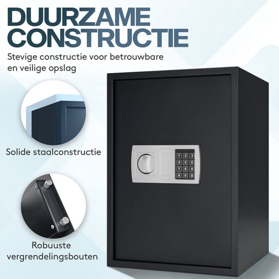 ACROPAQ Geldkist - Kluis met 3 tot 8 cijfer cijferslot, Kluis ...