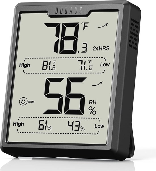 Digitale Thermometer en Hygrometer voor Binnen - Vochtigheid- en ...