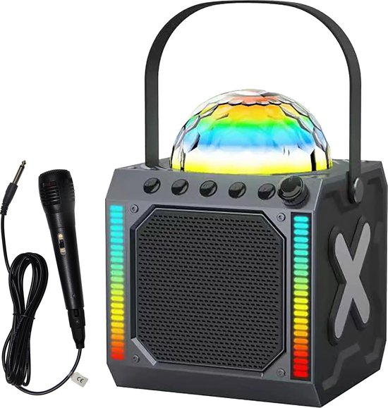 Denver Karaoke Set Kinderen & Volwassenen - Discolichten - Bluetooth - Incl. Microfoon... | bol