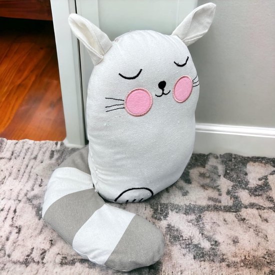 Deurbuffer stof pluche deurstopper 1 kg zwaar gevuld grappig blikvanger ...