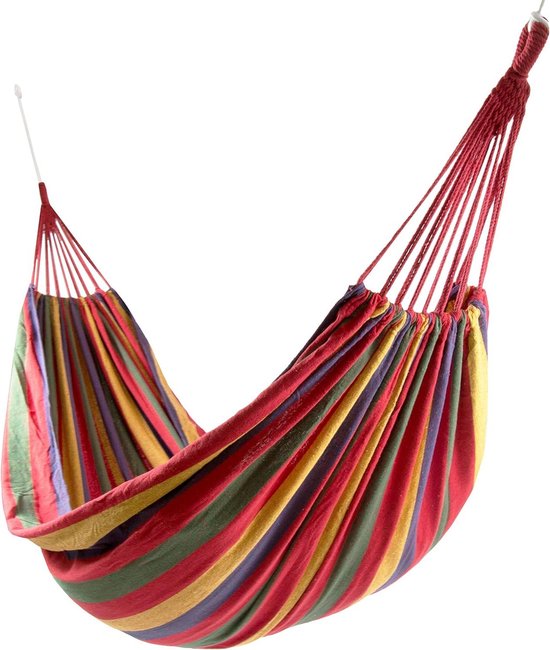 Hangmat 210x150 cm belastbaar tot 200 kg - Rood - Grote Hangmat hangmat ...