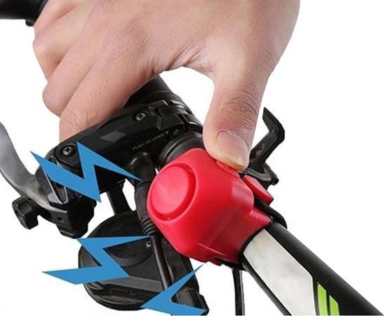 Fietsbel - Fietstoeter - Elektrische fietsbel - Rood | bol