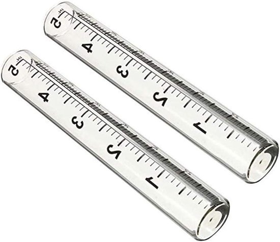 Regenmeter Glazen Buis Vervangende Regenbuis 2 Stuks 5 Inch Capaciteit ...
