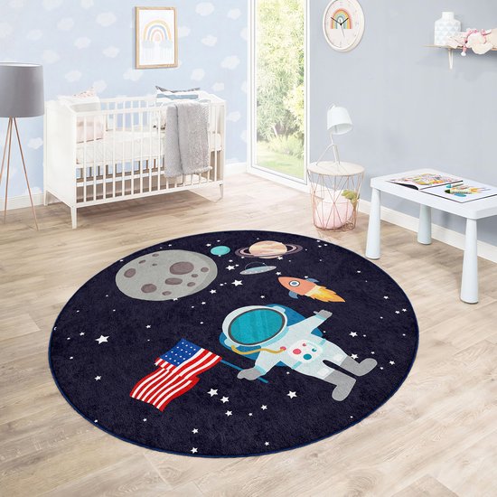 Kinderkamer Vloerkleed Rond Tapijt|Educatieve kindertapijten|Antislip ...