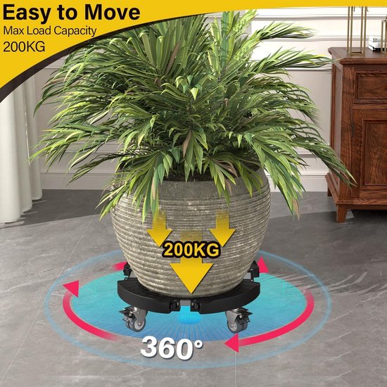 Plantentrolley voor binnen en buiten - rolplank 200 kg draagkracht ...