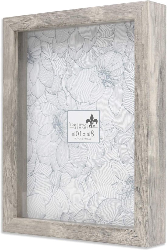 Shadow Box Frame Natuurlijk Grijs 8x10 - Polystyreen Frame | bol