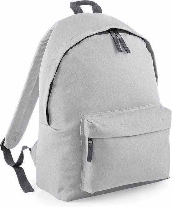 BagBase Backpack Rugzak - 18 l - Light Grey/Grap | bol