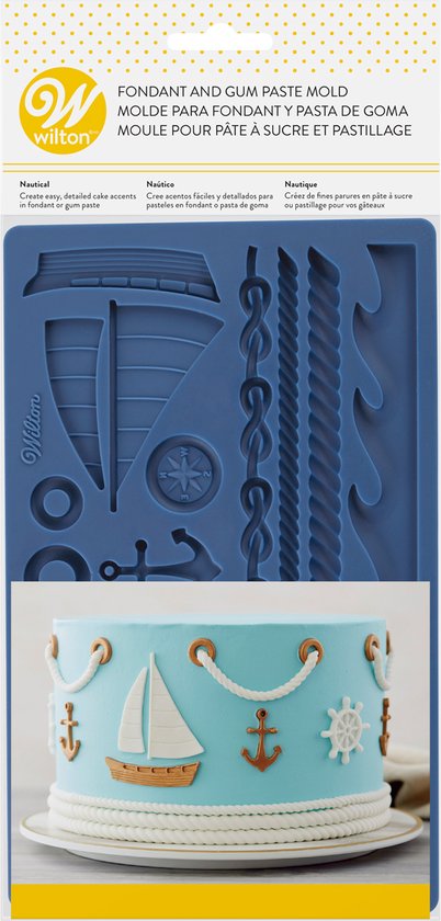Wilton Fondant & Gum Paste - Boot Thema - Siliconen Mal | bol