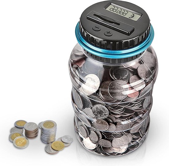 Digitale spaarpot met muntenteller - elektronische spaarpot voor kinderen en... | bol