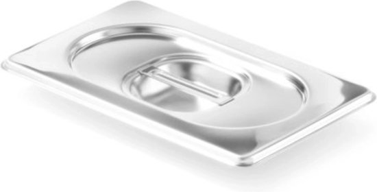 HENDI Deksel voor GN containers – roestvast staal – GN 1/9 – 176x108 mm – grote handgreep | bol