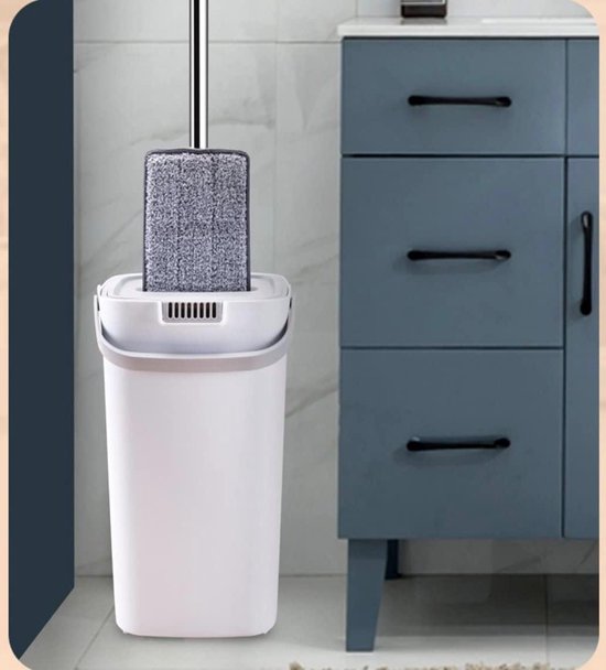 Platte dweil emmer van microvezel voor dweil - Professionele ...