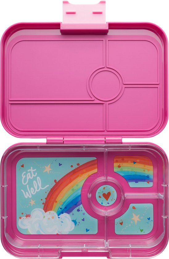 Yumbox Tapas XL - lekvrije Bento box lunchbox - 4 vakken - Malibu ...