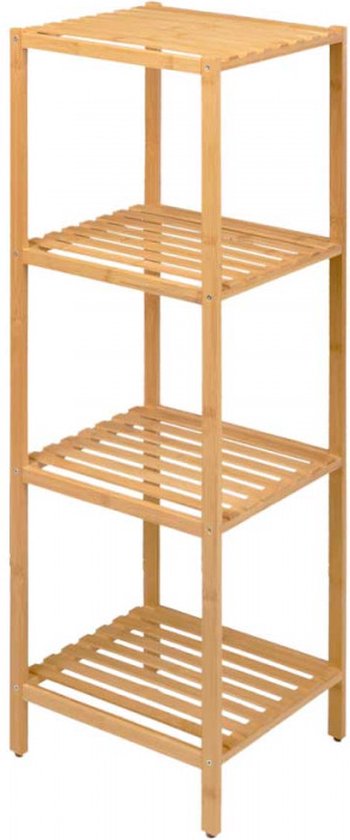 Opbergrek 4 Planken- Bamboe - Berilo | bol