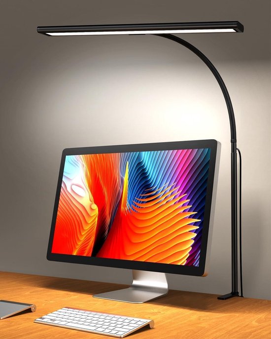 Bureaulamp 160 LED - Dimbaar en super helder - Thuis en kantoorlamp met ...