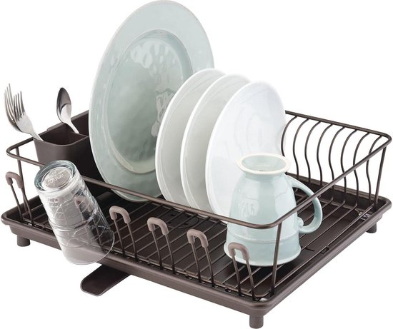 Afdruiprek voor servies en bestek - efficiënt afdruipen - werkblad- en ...