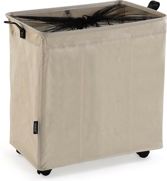 Wasmand Versa Beige Minimalist 35 x 55 x 60 cm | bol