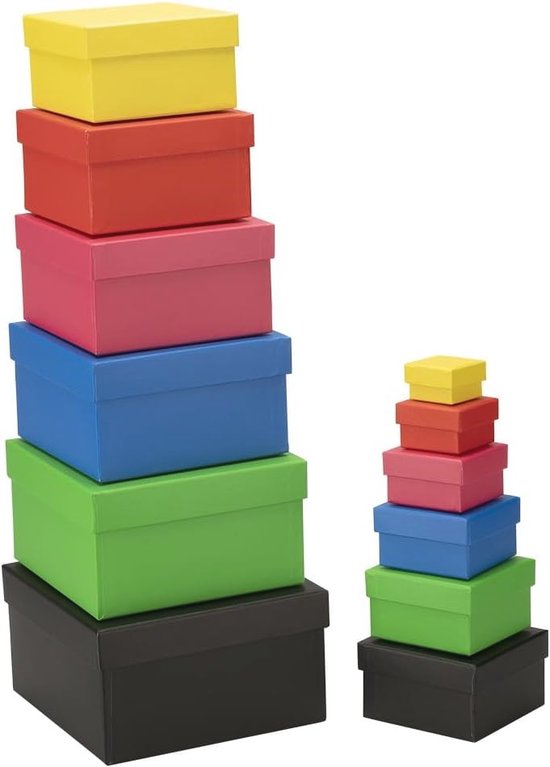 Geschenkdozen in Diverse Maten en Kleuren – Set van 12 Vierkante ...