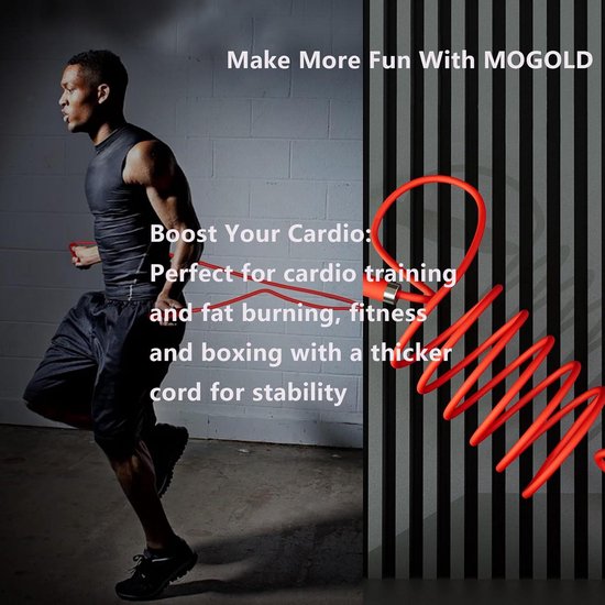 Springtouw - Touwtje springen 3 meter verstelbaar voor beginners met ...