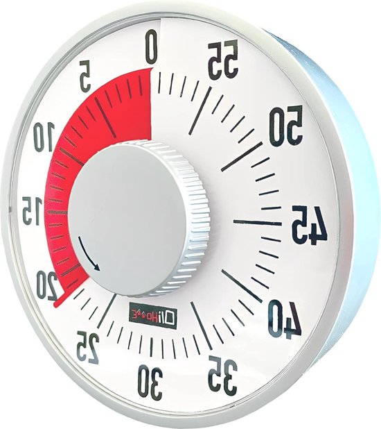 Grote timer 16 x 5 cm 1 kleur - duidelijk contrast - ezel of magneet ...