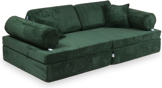 XXL Modulaire bank - Speelsofa- Rib - Emerald Comfort (inclusief 2 ...