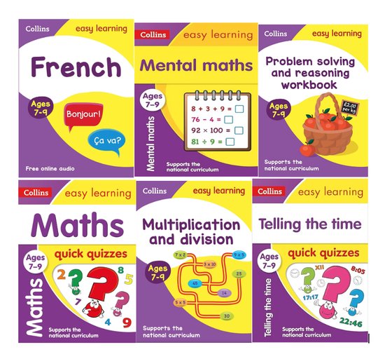 Collins Books Ideal for Home Learning for Ages 7-9: 1. French 2.Problem ...