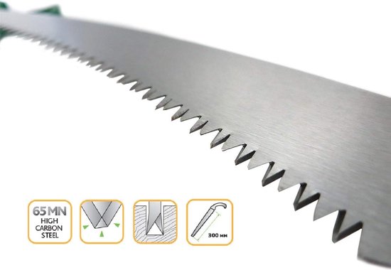 Tuinzaag 330 mm | Gebogen Snoeizaag | Handzaag met Ergonomische ...