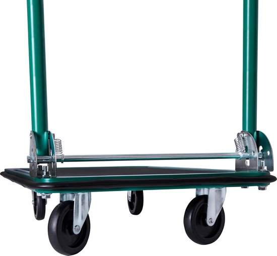 Opvouwbare platformwagen met maximale belasting 150 kg en draaibare ...
