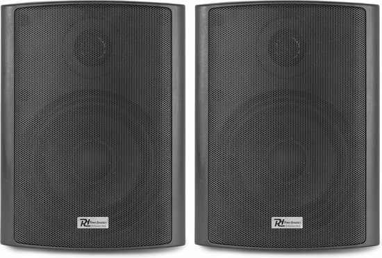 Power Dynamics PBA30 100V geluidsinstallatie met 4 zwarte ...