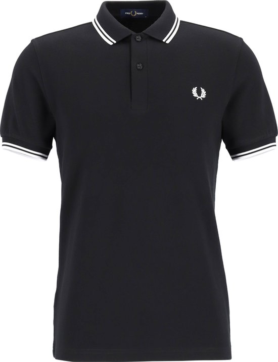 Fred Perry - Polo Zwart 350 - Slim-fit - Heren Poloshirt Maat 3XL | bol