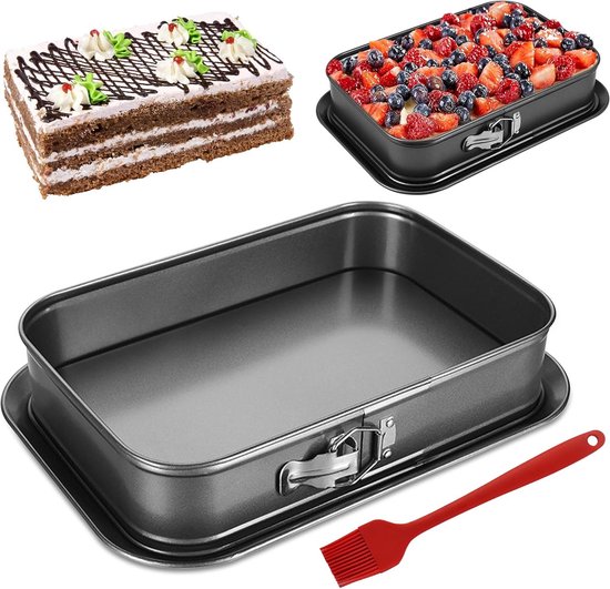 Luvetrex ® Rechthoekige bakvorm, rechthoekige springvorm 24,6x14,5cm ...