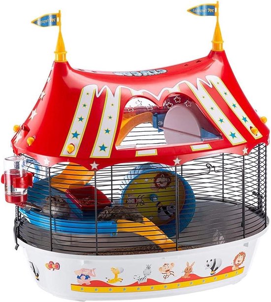 Hamsterkooi Drie verdiepingen kooi voor hamsters en muizen stevig ...