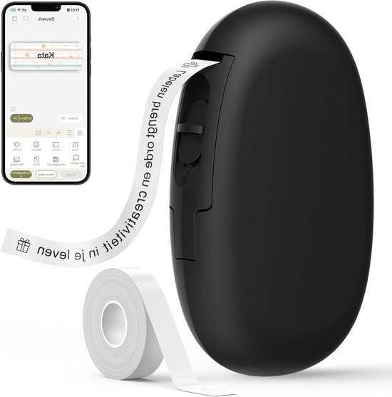 Bluetooth Label Printer E10 met 1 rol sticker Labels - Inktloze Label ...